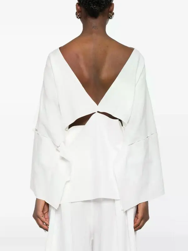 NICCOLO PAQUALETTI Panello V-neck Top