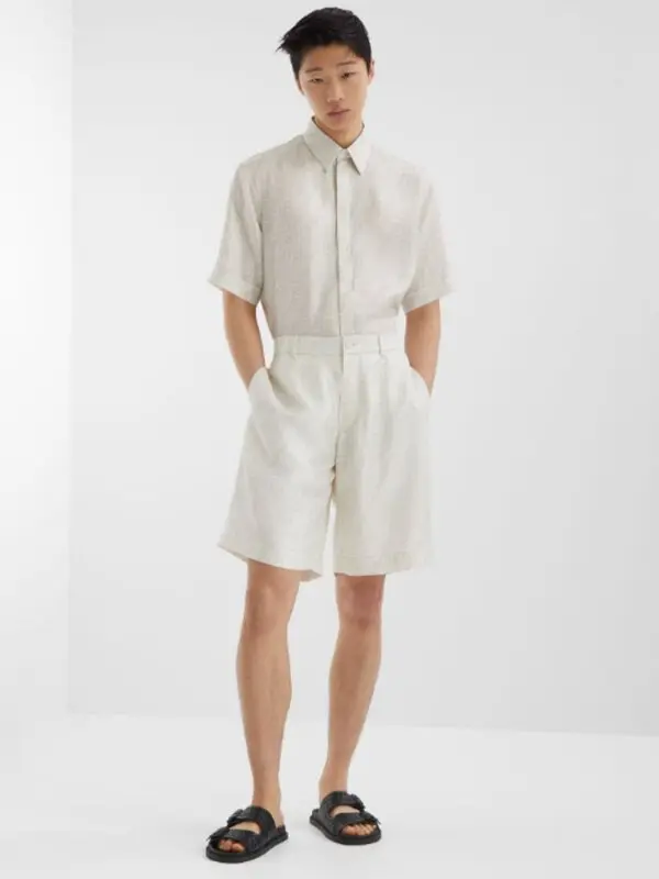Fendi Ff Silk Bermuda Shorts