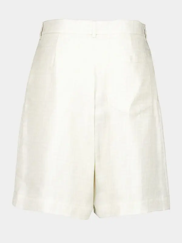 Fendi Ff Silk Bermuda Shorts