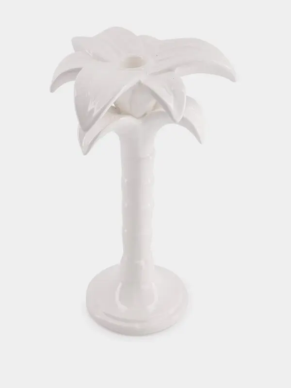 LES-OTTOMANS Medium Sugar Cane Ceramic Candleholder