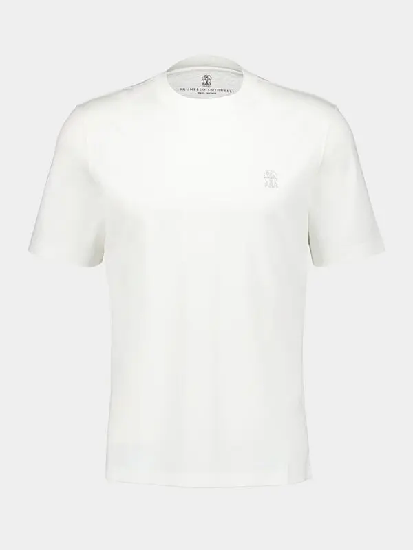 Brunello Cucinelli Cotton Jersey T-shirt - White