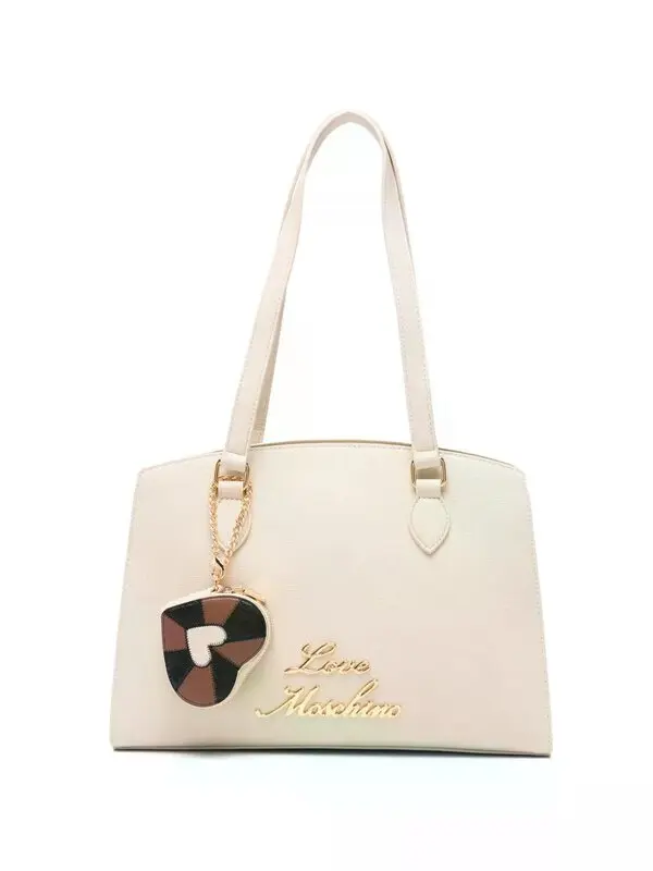 Moschino Heart-charm Tote - Neutrals