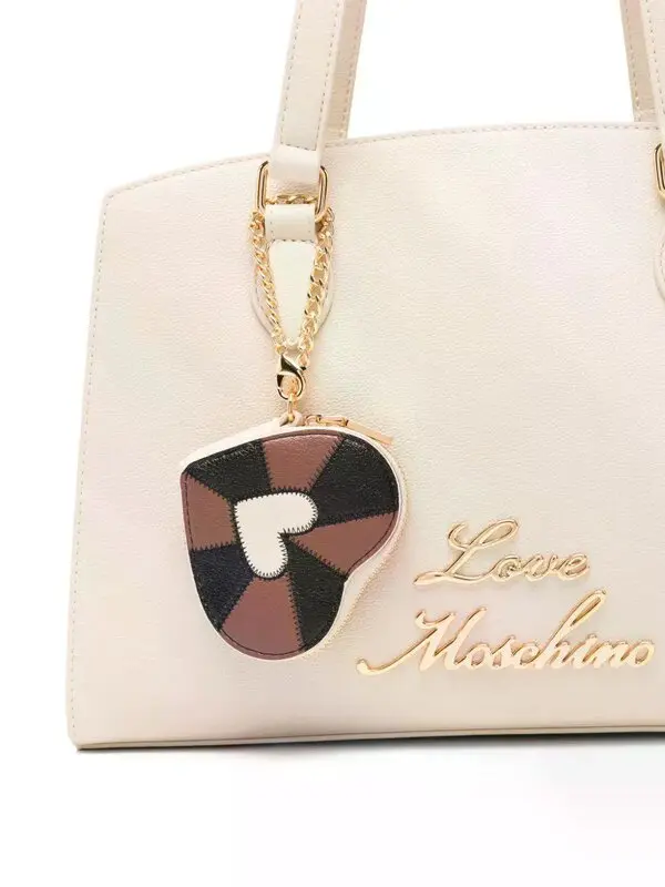 Moschino Heart-charm Tote - Neutrals