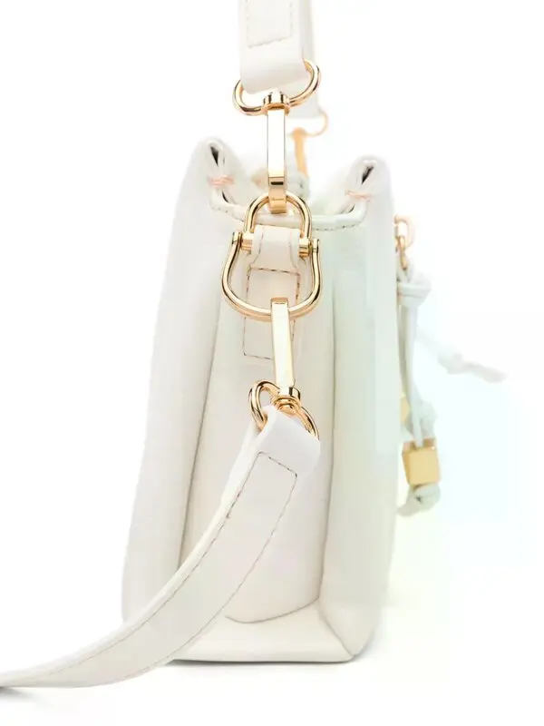 Moschino Logo Lettering Zip-pocket Shoulder Bag
