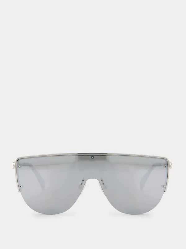 Alexander McQueen Eyewear Skull Sunglasses - Silver
