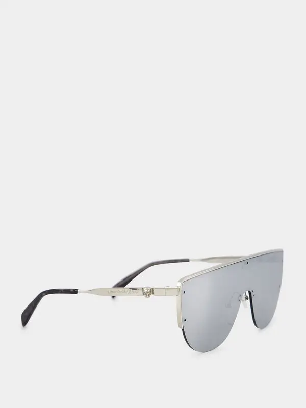 Alexander McQueen Eyewear Skull Sunglasses - Silver
