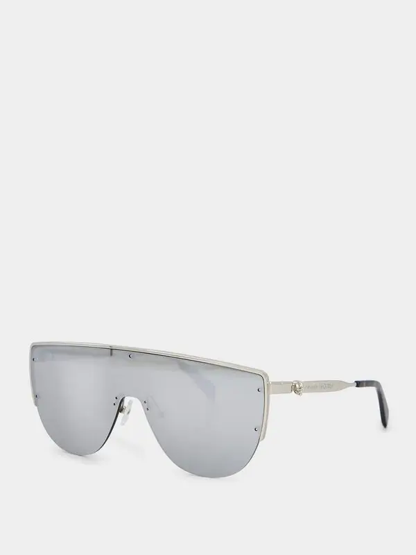 Alexander McQueen Eyewear Skull Sunglasses - Silver