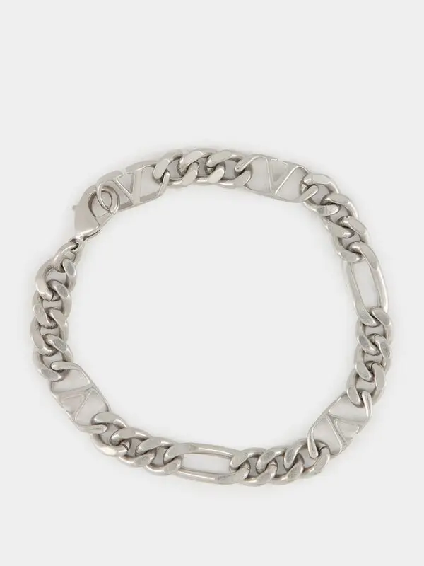 Valentino Garavani Vintage Chain-link Bracelet - Silver
