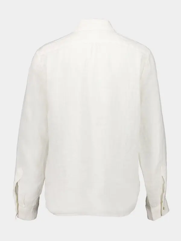 120% Lino Linen Long Sleeve Button-up Shirt