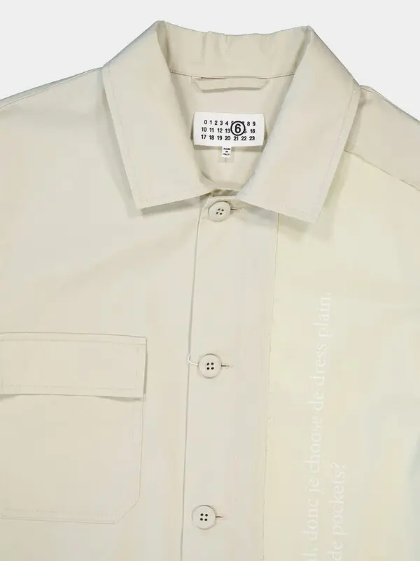 MAISON MARGIELA Sport Buttoned Cotton Jacket With Tonal Print