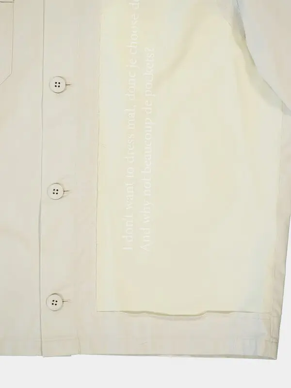 MAISON MARGIELA Sport Buttoned Cotton Jacket With Tonal Print