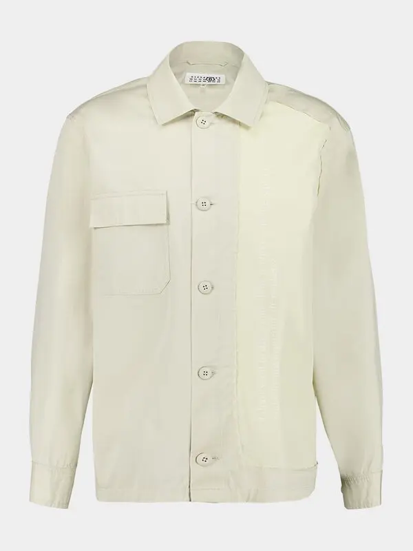 MAISON MARGIELA Sport Buttoned Cotton Jacket With Tonal Print