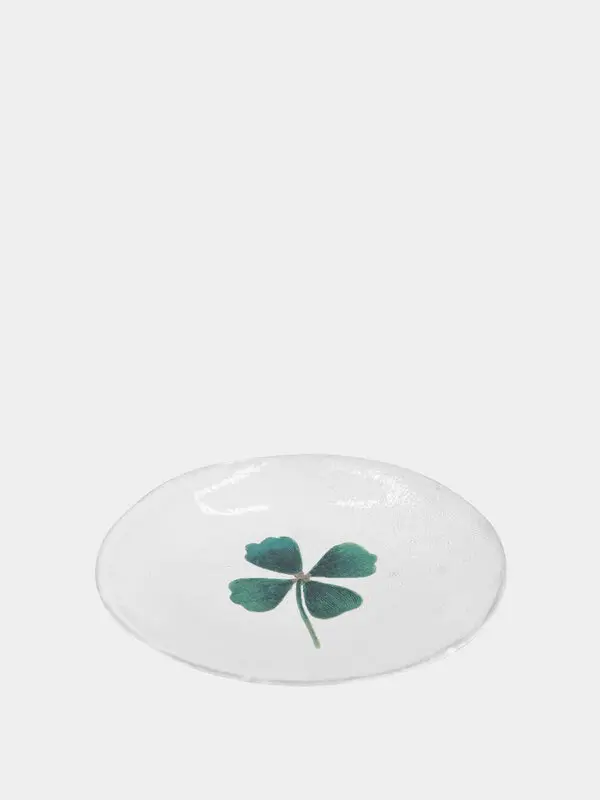 ASTIER DE VILLATTE Small Four Leaves Clover Plate