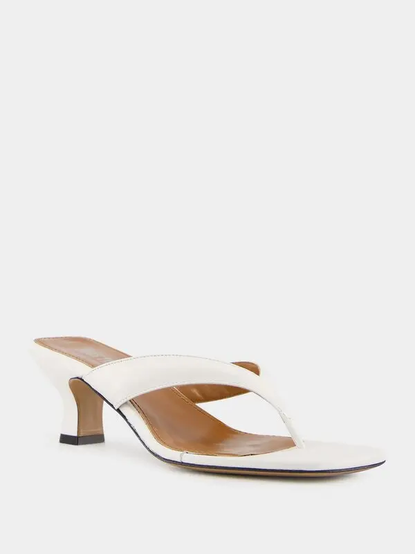 Paris Texas Portofino Leather Mules - White