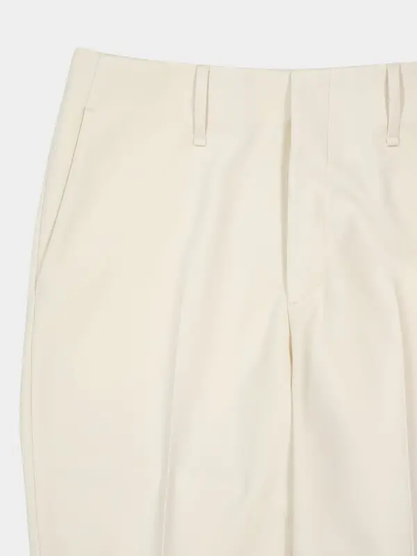 Fendi Wool Gabardine Straight-leg Trousers