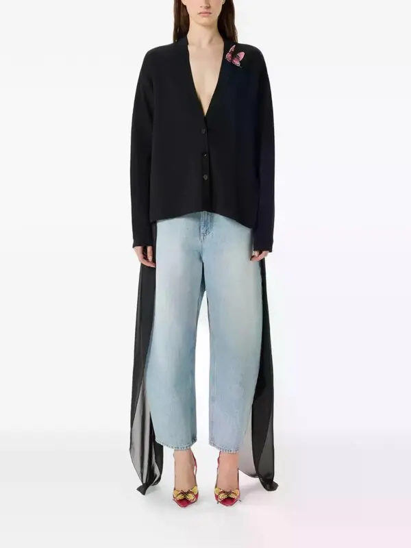 Blumarine Butterfly Appliqué Cardigan