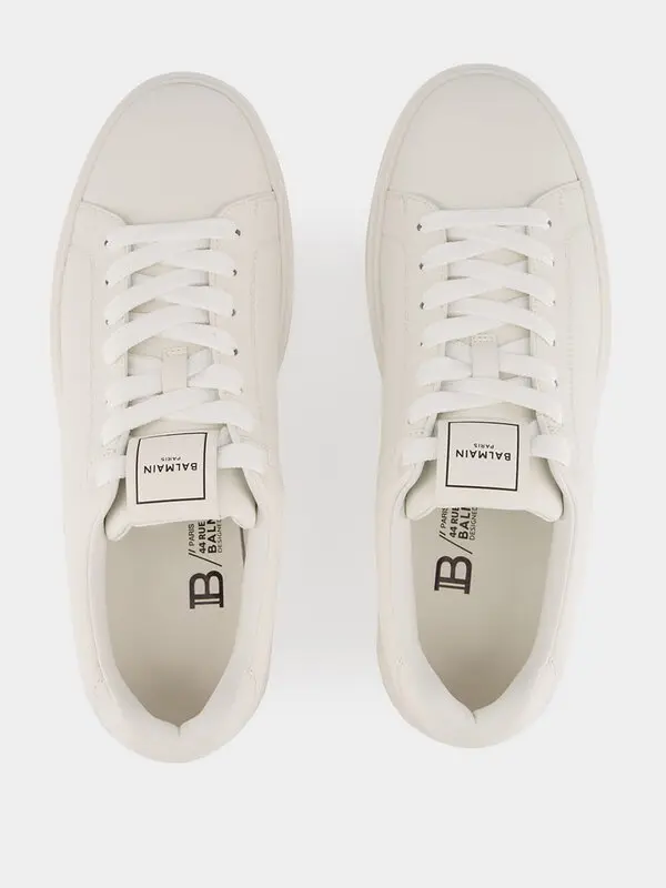 Balmain Calfskin B-court Sneakers