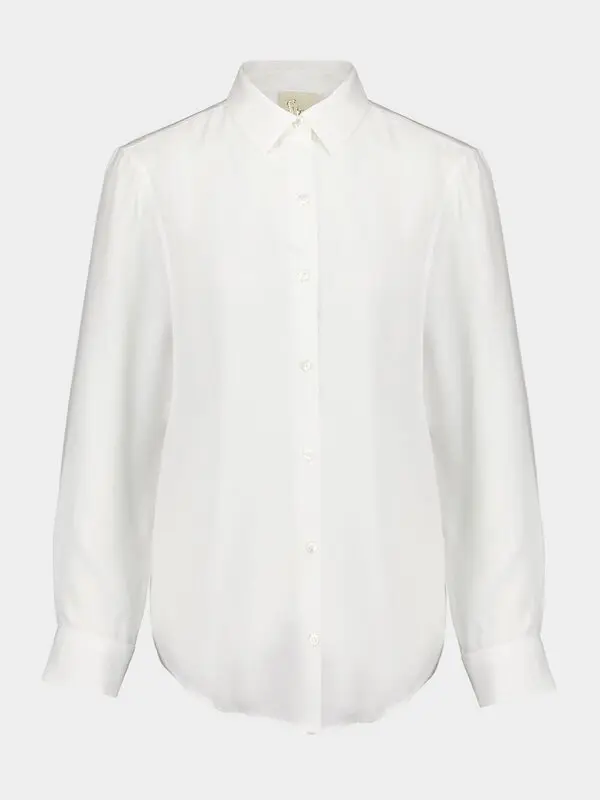 PAULA Alyssum Silk Shirt - White