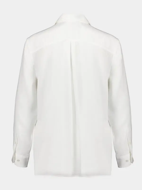 PAULA Alyssum Silk Shirt - White