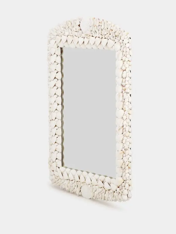 LES-OTTOMANS Rectangular Handmade Shell Mirror