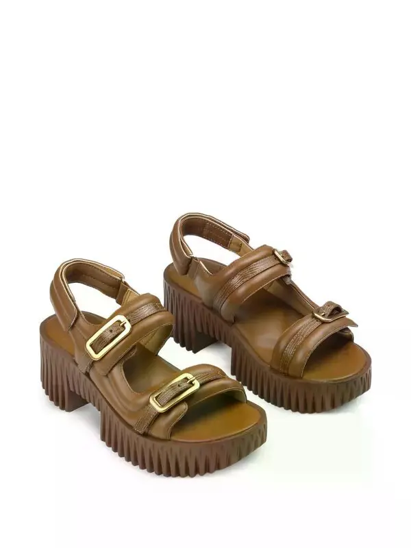 4CCCCEES 70mm Kiko Heeled Sandals - Brown