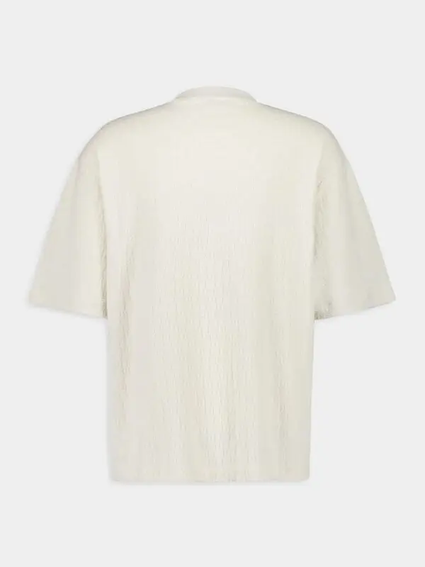Off-White Terry Cotton T-shirt - White