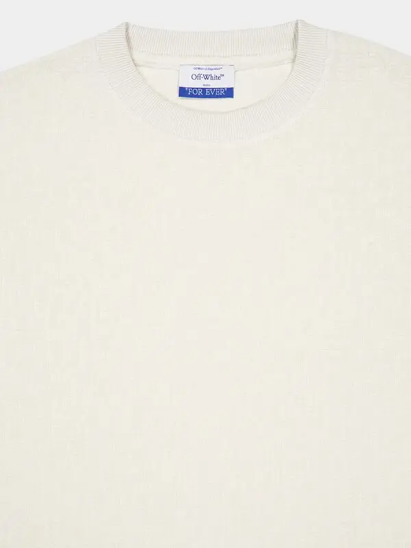 Off-White Terry Cotton T-shirt - White