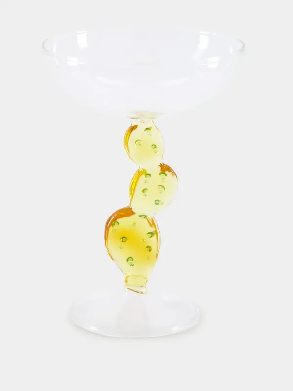 ICHENDORF MILANO Cactus Champagne Glass - Yellow