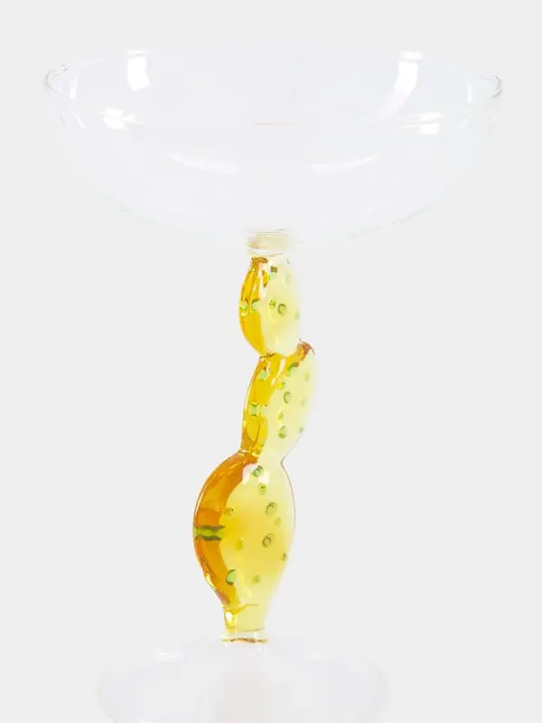 ICHENDORF MILANO Cactus Champagne Glass - Yellow