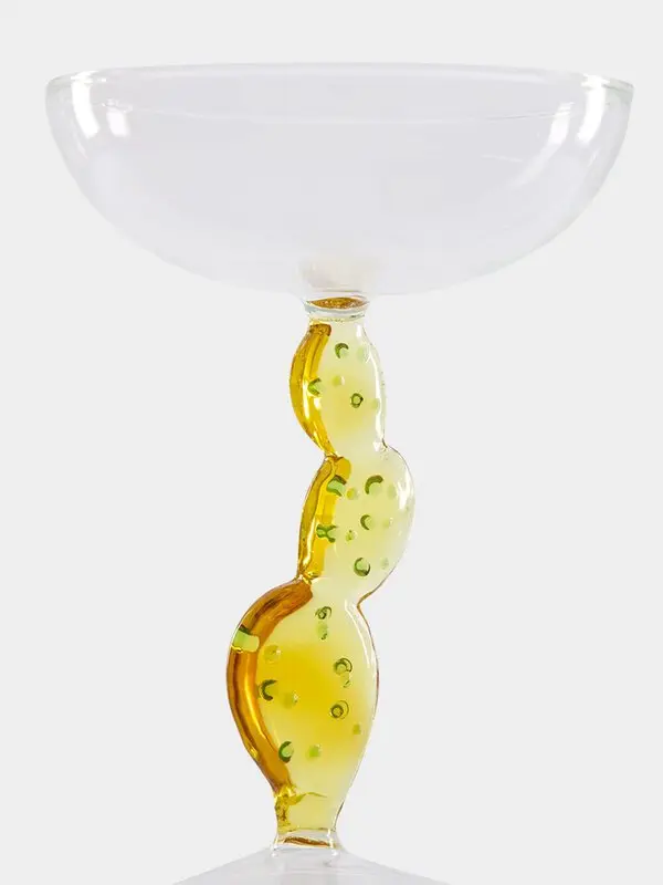 ICHENDORF MILANO Cactus Champagne Glass - Yellow