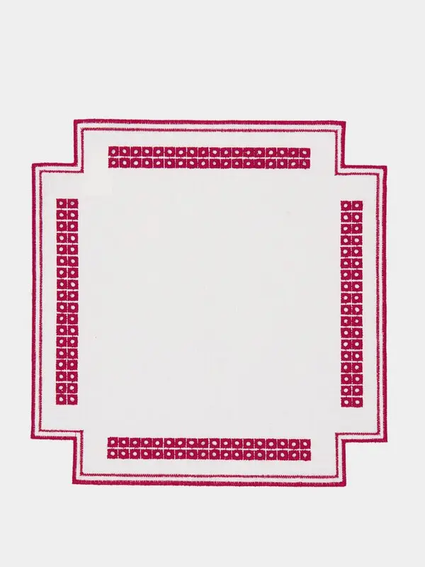 Borgo Delle Tovaglie Erica Antistain Linen Placemat - White