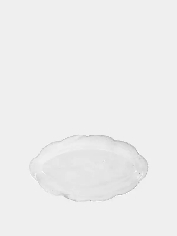 ASTIER DE VILLATTE Small Oval Daisy Dish - White