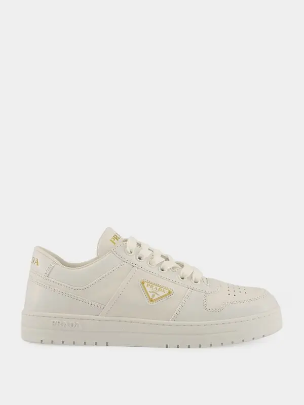 Prada Low-top Leather Sneakers - White