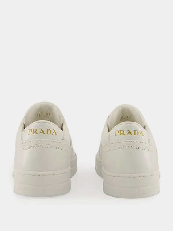 Prada Low-top Leather Sneakers - White