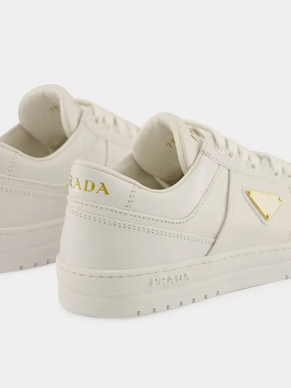 Prada Low-top Leather Sneakers - White