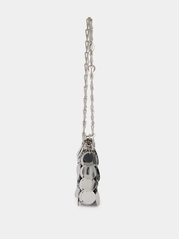Rabanne Sparkle Discs Nano Bag - Silver