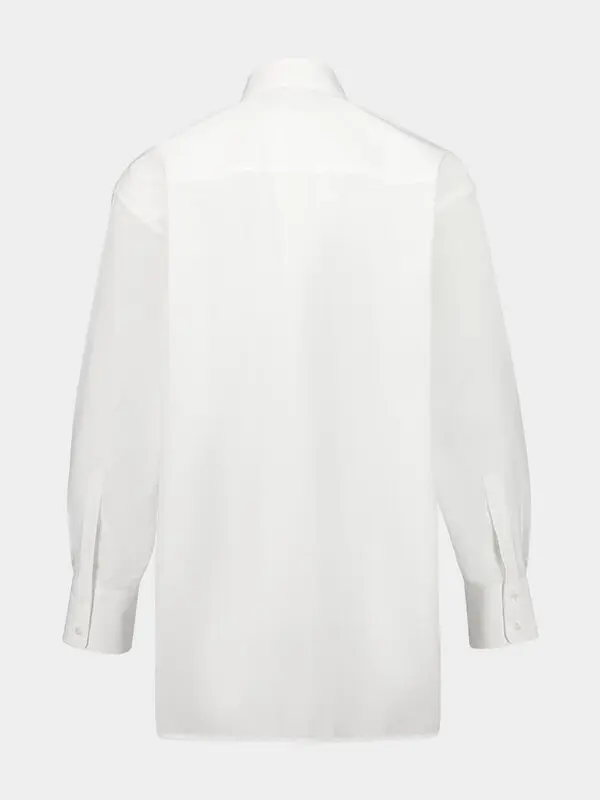 PAULA Marla Relaxed Fit Poplin Shirt With Detachable Flower