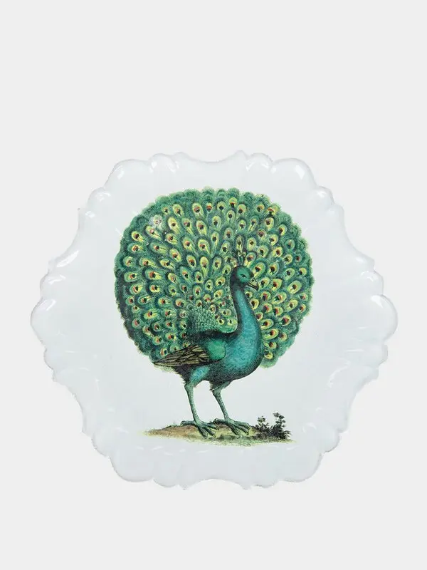 ASTIER DE VILLATTE Peacock Dinner Plate - White
