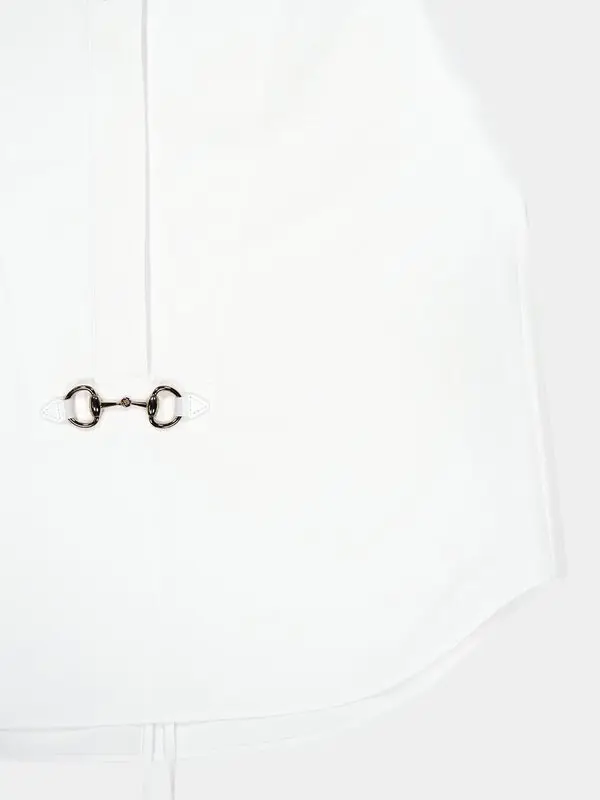 Gucci Cotton Poplin Shirt With Horsebit