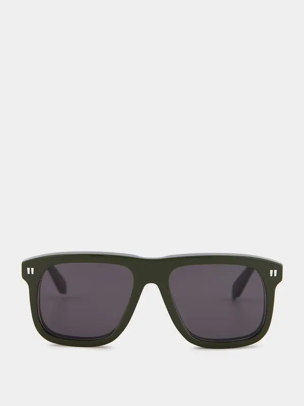 Off-White Clearwater Square Frame Sunglasses - White