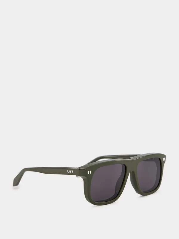 Off-White Clearwater Square Frame Sunglasses - White