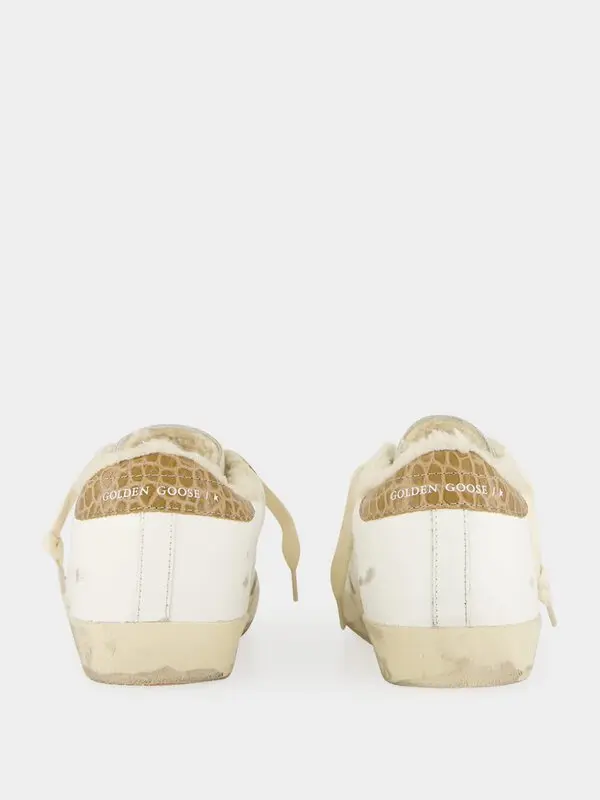GOLDEN GOOSE Super-star Shearling Sneakers