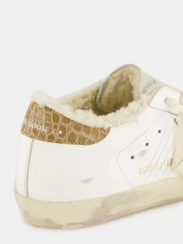 GOLDEN GOOSE Super-star Shearling Sneakers