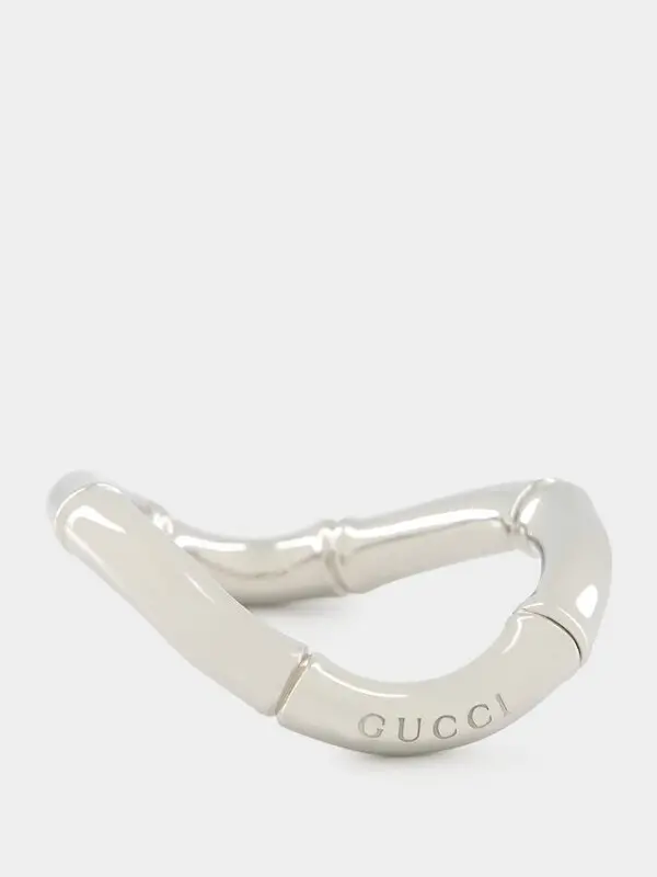 Gucci Bamboo Cuff Bracelet - Silver