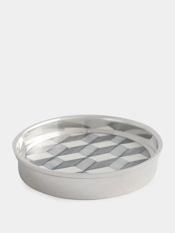 LEITÃO &AMP; IRMÃO Leitão & Irmão Downtown Tile Bottle Coaster - Silver