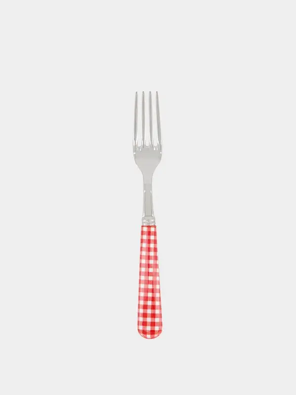SABRE PARIS Vichy Salad Fork - Red