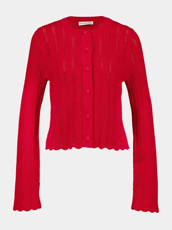 Altuzarra Mariette Cardigan - Red