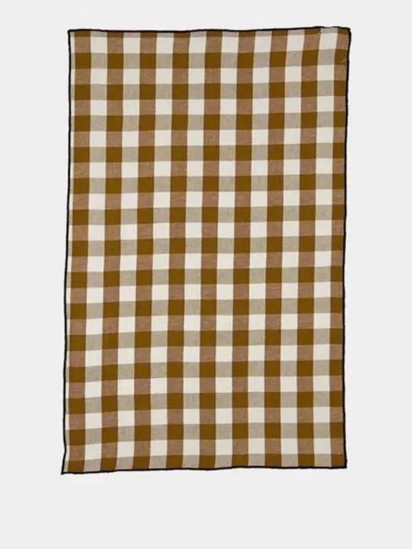 Maison De Vacances Mimi Vichy Brown Kitchen Towel - Red