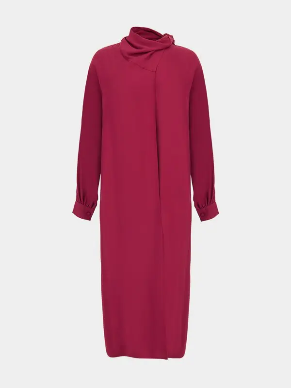 PAULA Irys Maxi Wrap Dress With Tie - Red