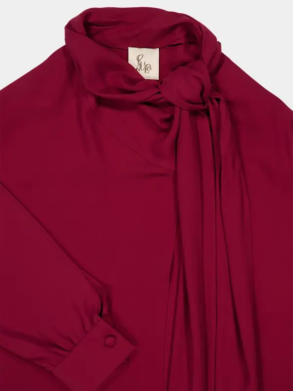 PAULA Irys Maxi Wrap Dress With Tie - Red
